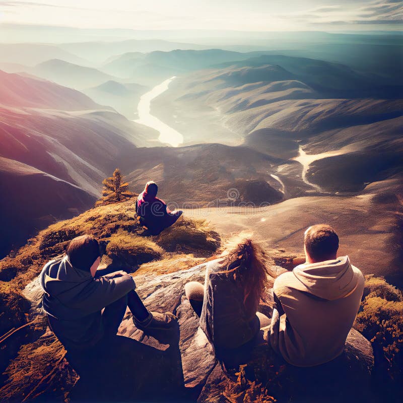 Tree Overlooking Valley Stock Illustrations – 24 Tree Overlooking ...