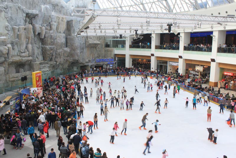 People Skating on Ice Rink in Milan, Italy Editorial Photography ...