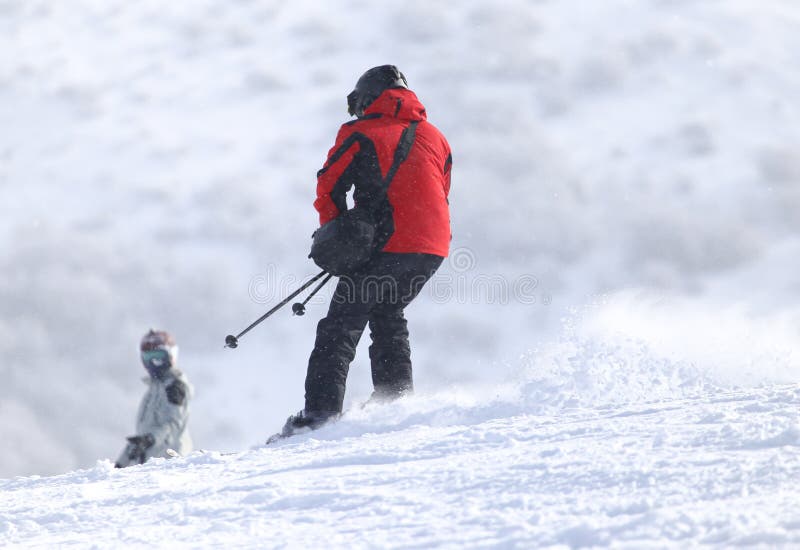 People Skiing in the Winter Stock Image - Image of skier, people: 110998091