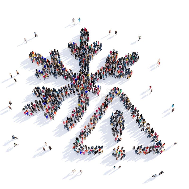 Spa Ice People Snowflake Logo Design Stock Vector - Illustration of ...