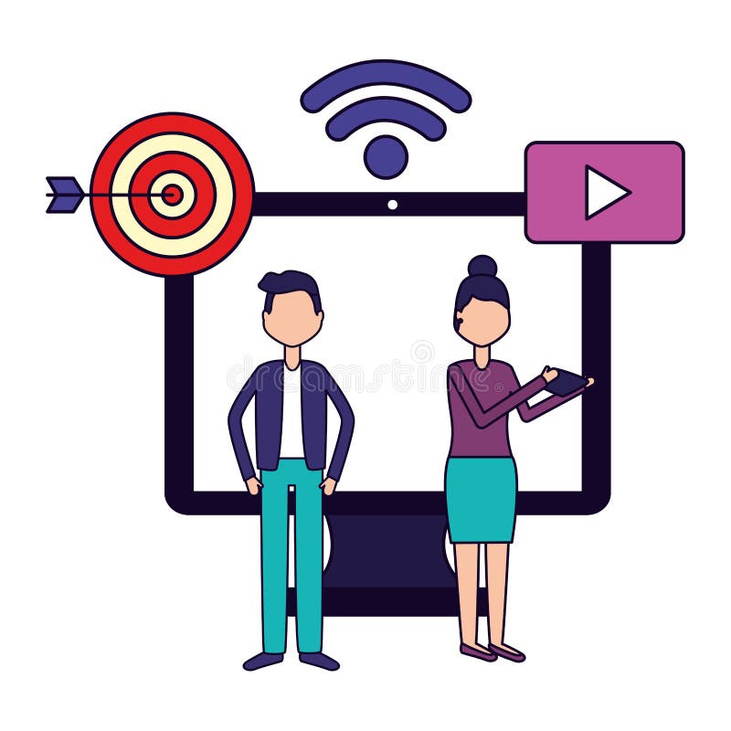 People social media stock illustration. Illustration of symbol - 145843231