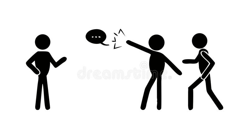 People Socializing or Discussing Icon, Representing Interaction, Vector ...