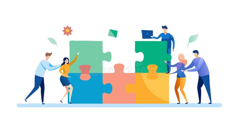 People Problem Solving Puzzle Stock Illustrations – 4,365 People ...