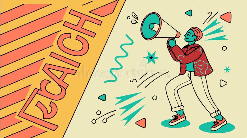 People Speaking Loudly with Megaphone, Communication and Public ...