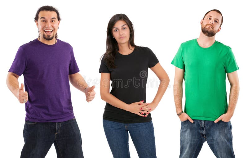 Blank t-shirts 2 stock image. Image of clothes, retail - 3687013