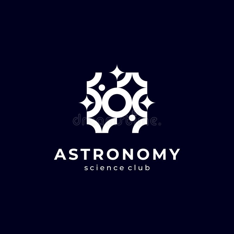 People and Star for Astronomy and Science Club Logo Design Stock Vector ...