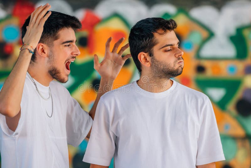 People in the Street Arguing and Yelling Stock Image - Image of angry ...