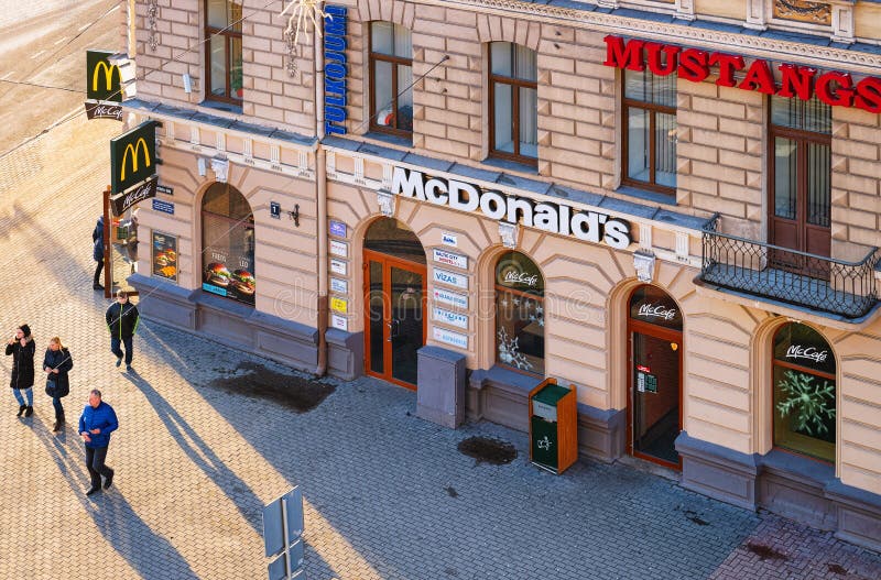 People on street in Riga editorial photo. Image of facade - 134585646