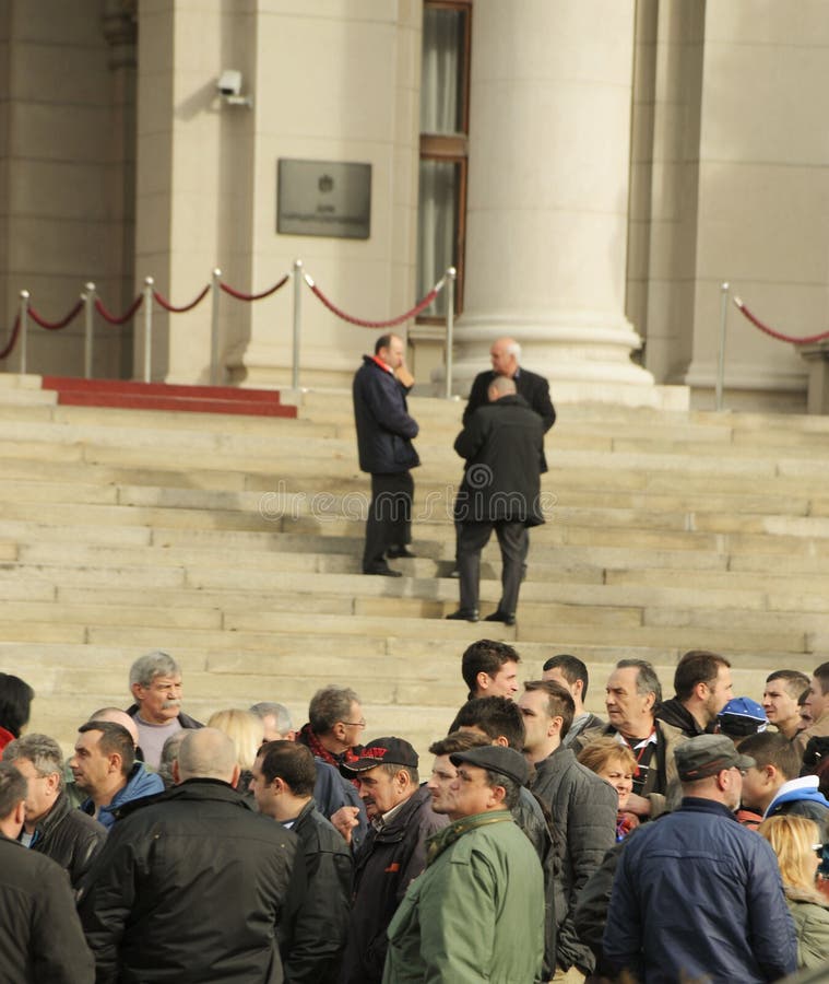 People in strike editorial stock image. Image of action - 65102169