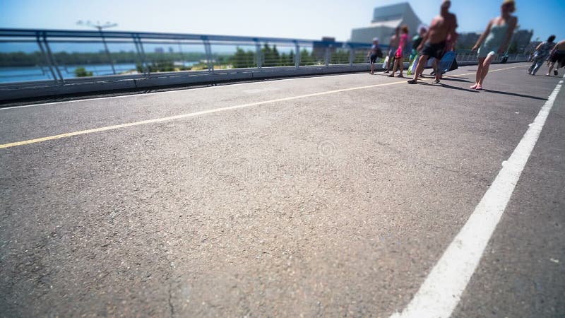 People Strolling stock video. Video of town, group, city - 42503713