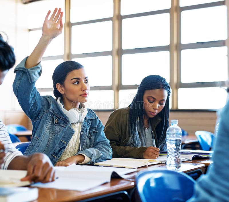 People, Students and Classroom with Question for Group Assignment at ...