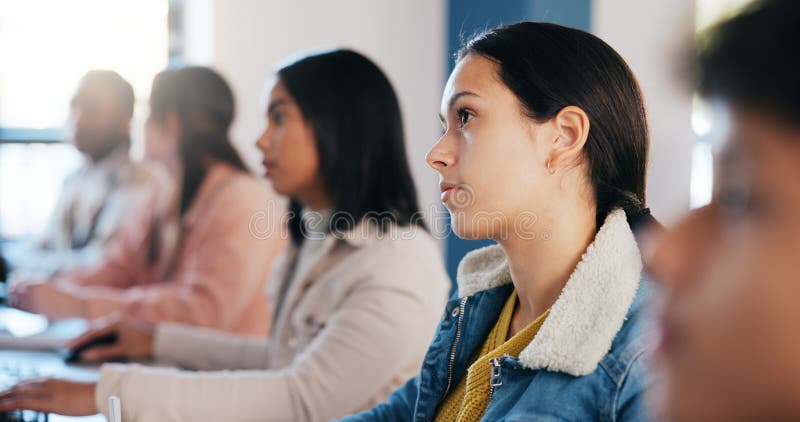 People, Students and Listening with Lecture for Lesson, Presentation or ...