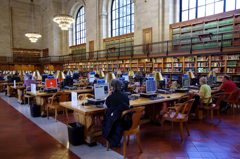People Study Quietly in the Library. Editorial Photography - Image of ...