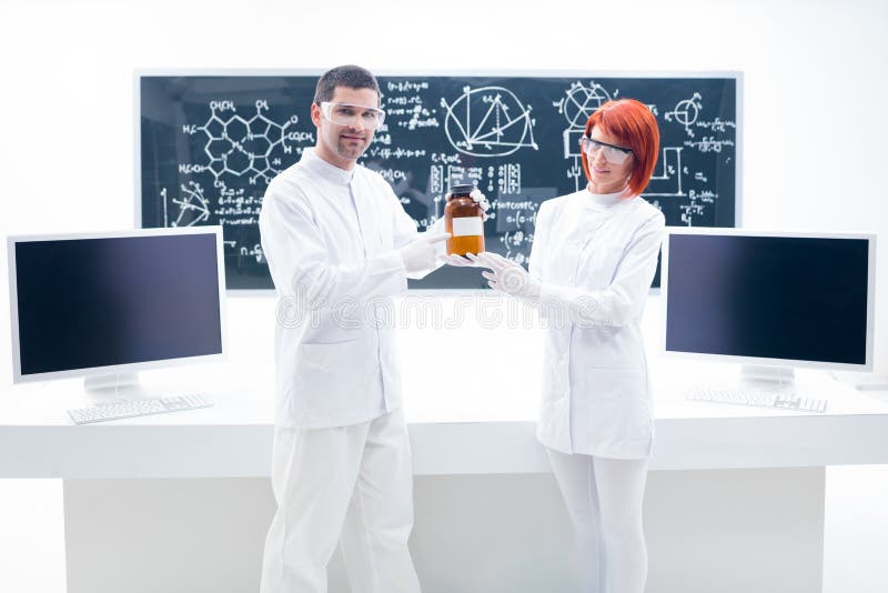 People Studying in a Chemistry Lab Stock Photo - Image of glass ...