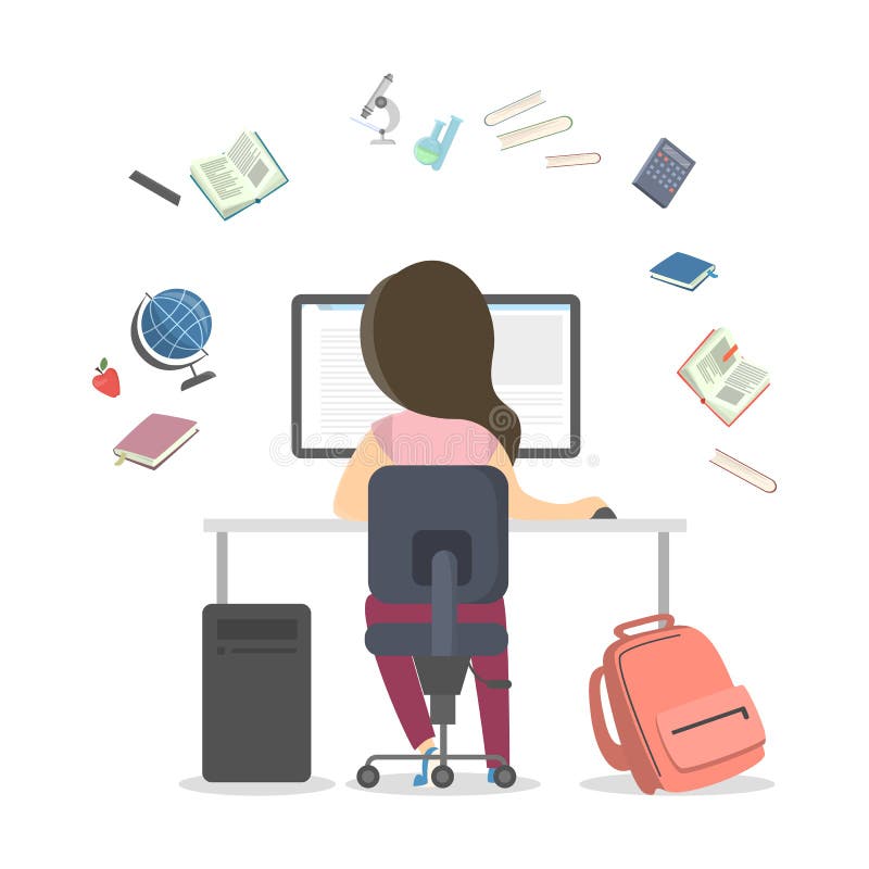 Students Doing Hands Work Stock Illustrations – 9 Students Doing Hands ...