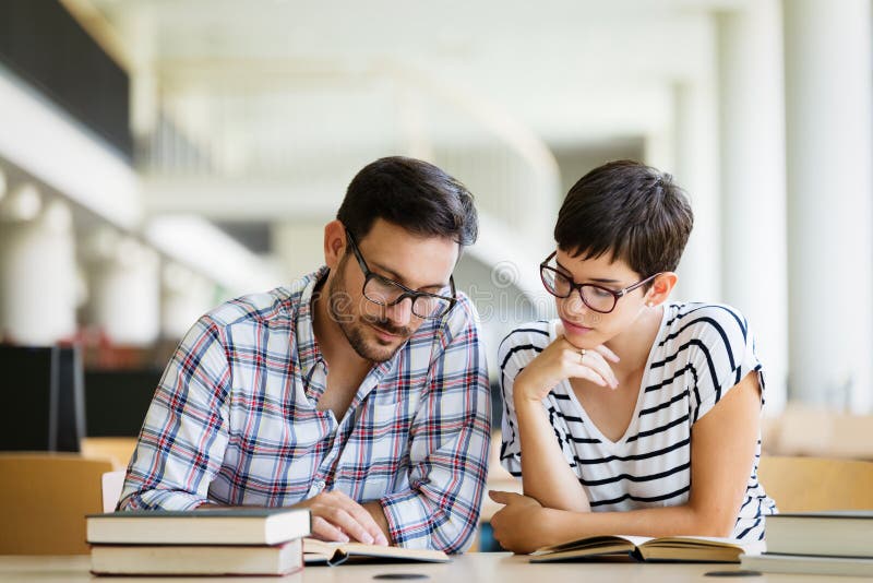 People studying together stock image. Image of friend - 107013127