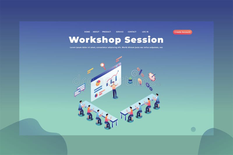 These People are Studying in a Workshop Session - Web Page Header ...