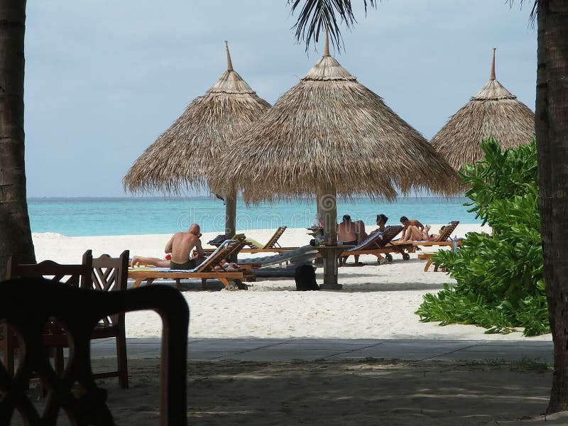 Beach vacation stock photo. Image of shades, clouds, sands - 2254062
