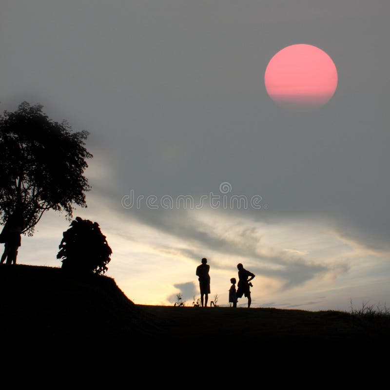 People and sunset stock image. Image of forests, vacation - 29392795