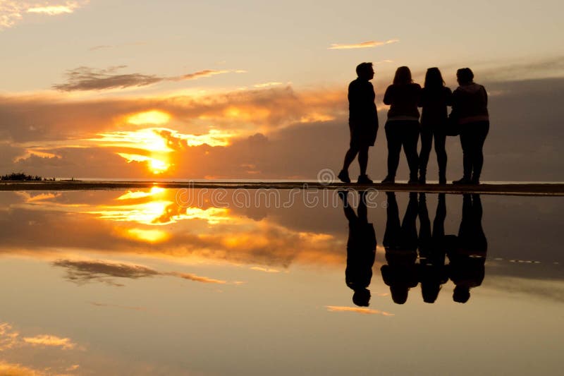 People at sunset stock photo. Image of yelow, people - 42796072