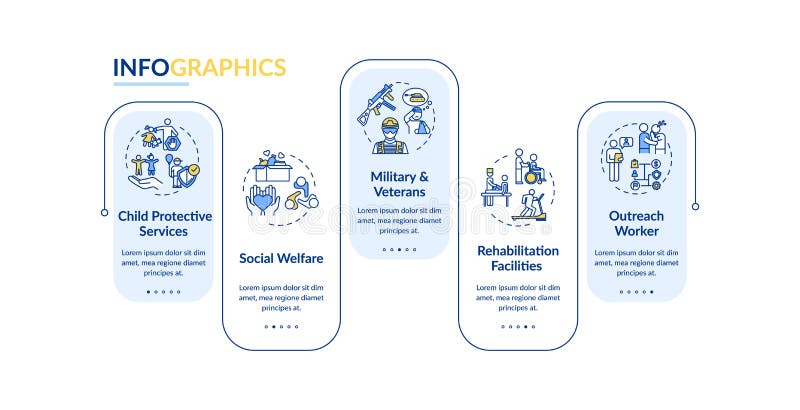 People Support Service Vector Infographic Template Stock Vector ...
