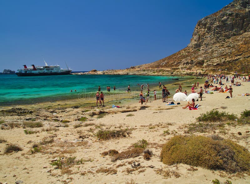 People Swiming and Sunbathing. Editorial Stock Image - Image of ...