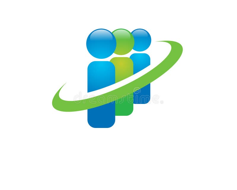 Swoosh people logo stock vector. Illustration of diversity - 26728535