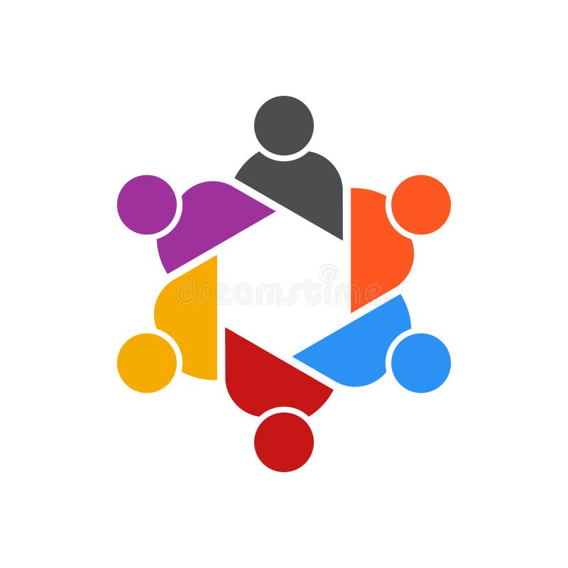 Meeting People Circle Business Logo Vector Stock Vector - Illustration ...