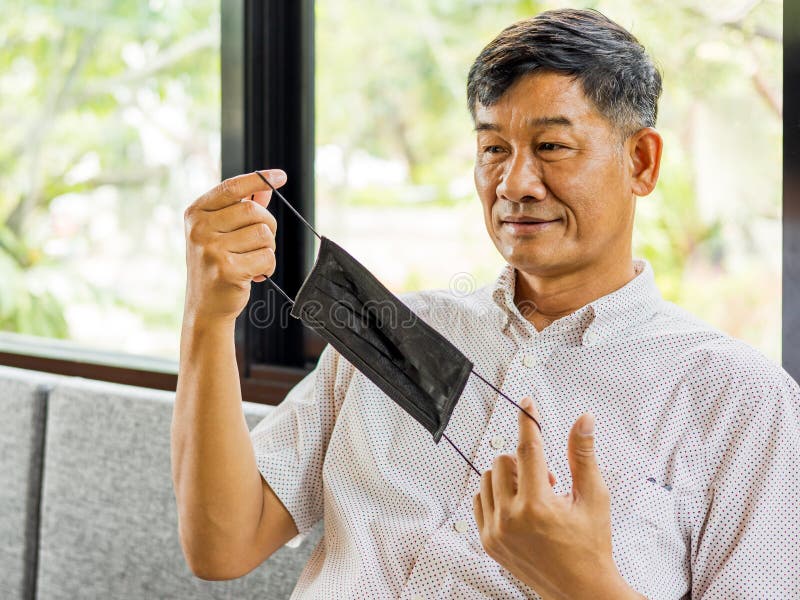 People Take Off Their Masks in Public Places Stock Photo - Image of ...