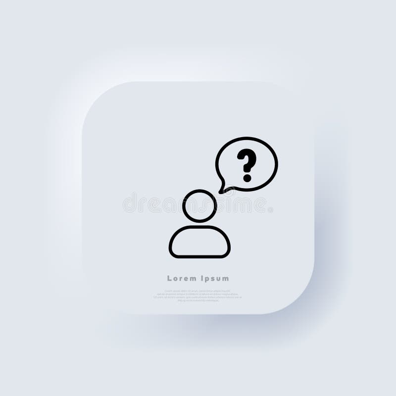 People Talk Icon Ask Information. Dialogue, Discussion, Answer To a ...