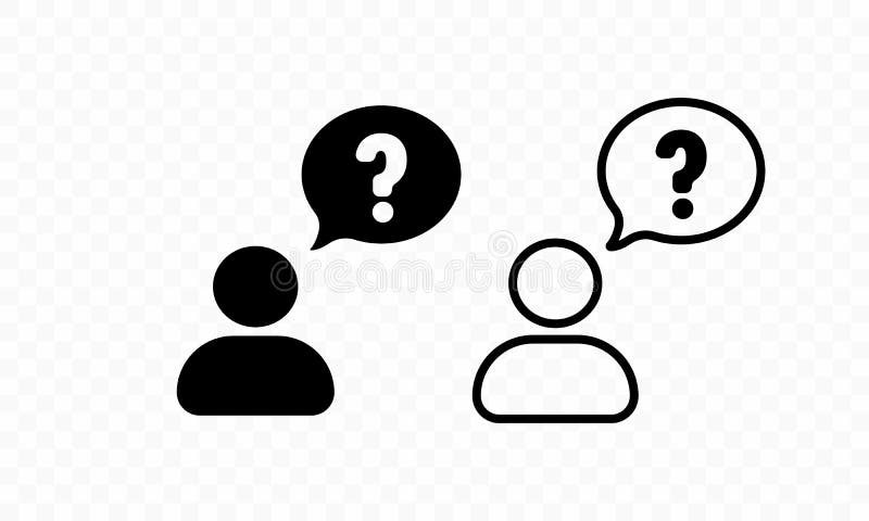 People Talk Icon Ask Information. Dialogue, Discussion, Answer To a ...