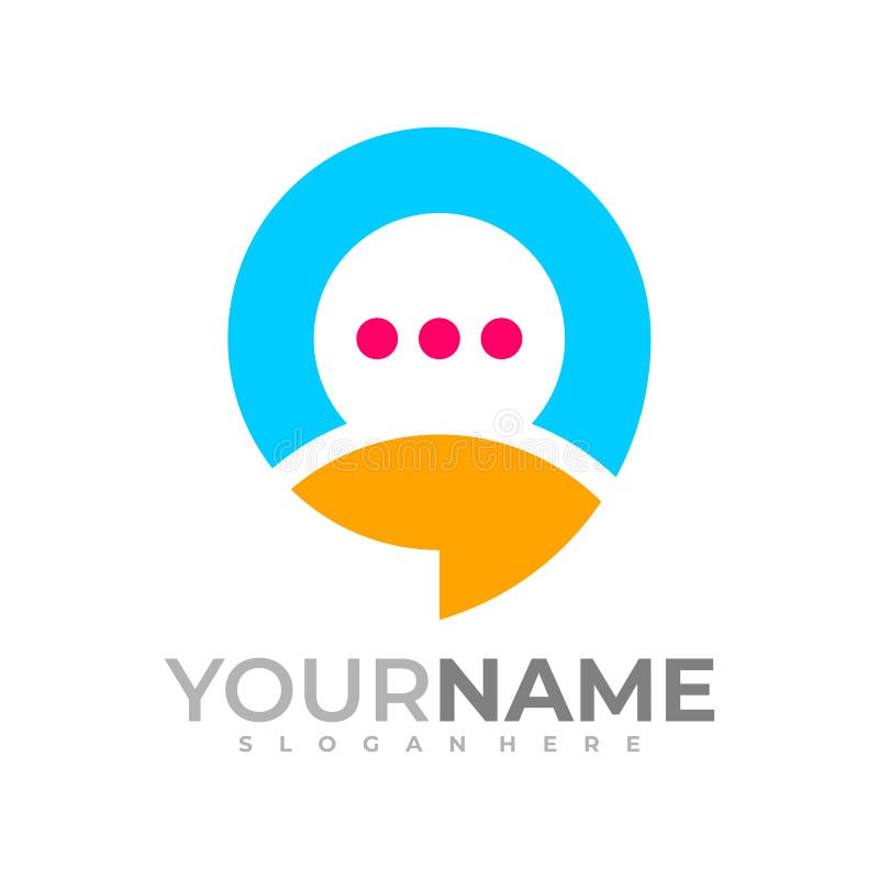 People Talk Logo Vector Template, Creative Consult Logo Design Concepts ...