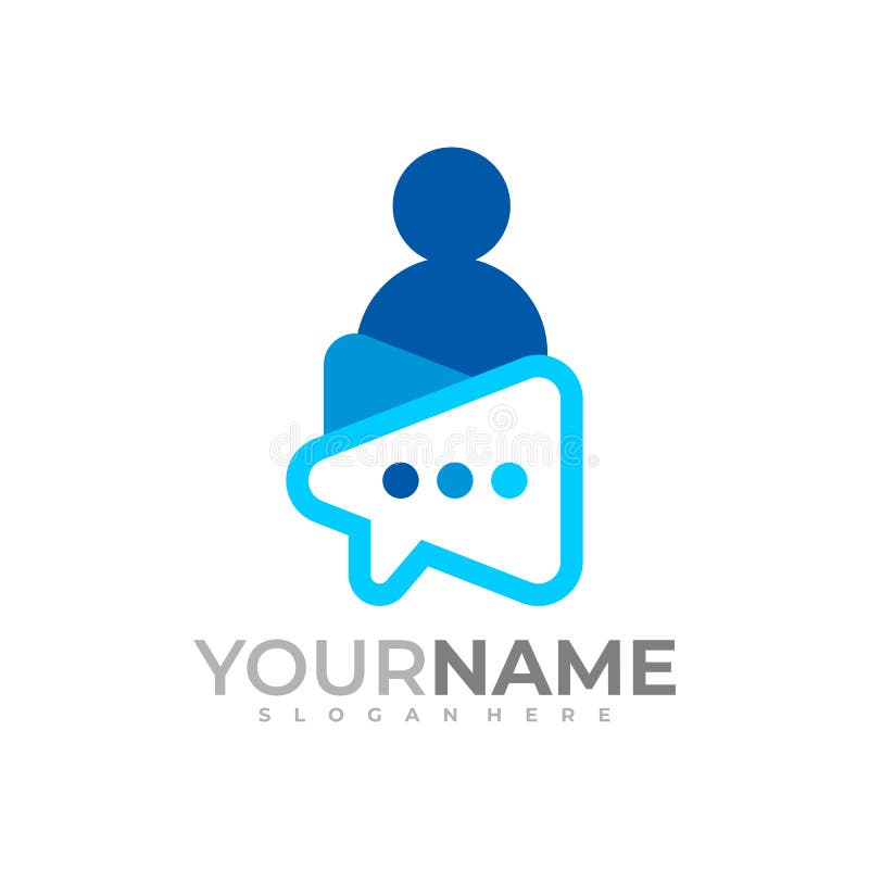 People Talk Logo Vector Template, Creative Consult Logo Design Concepts ...