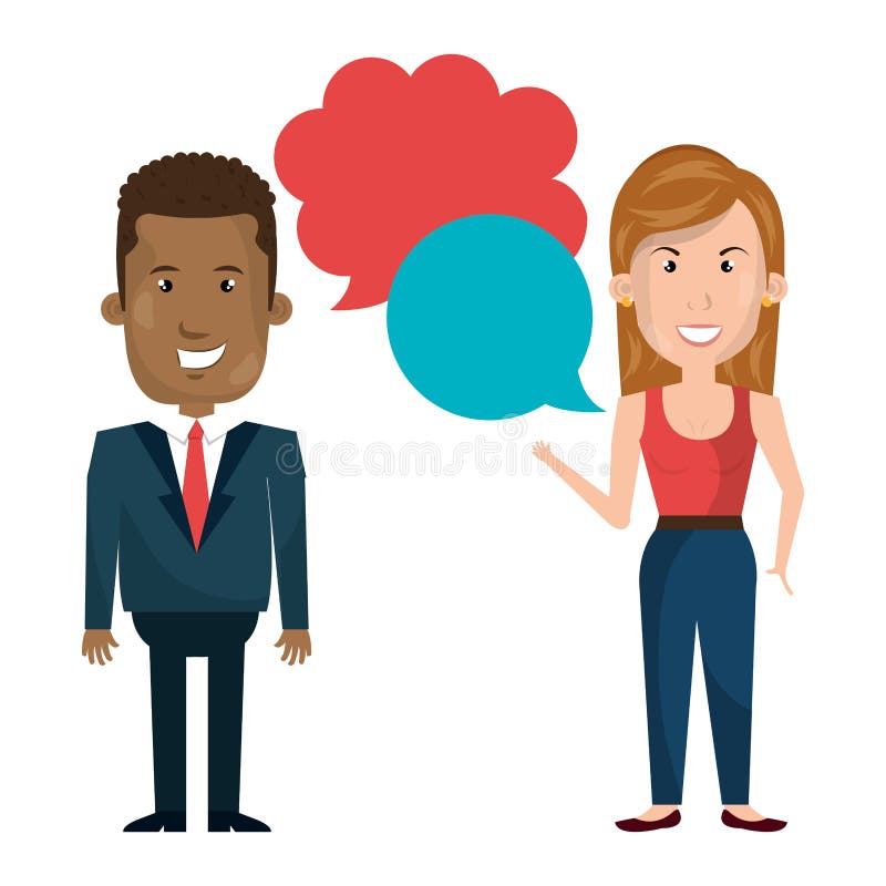 People talking design stock illustration. Illustration of female - 67615107