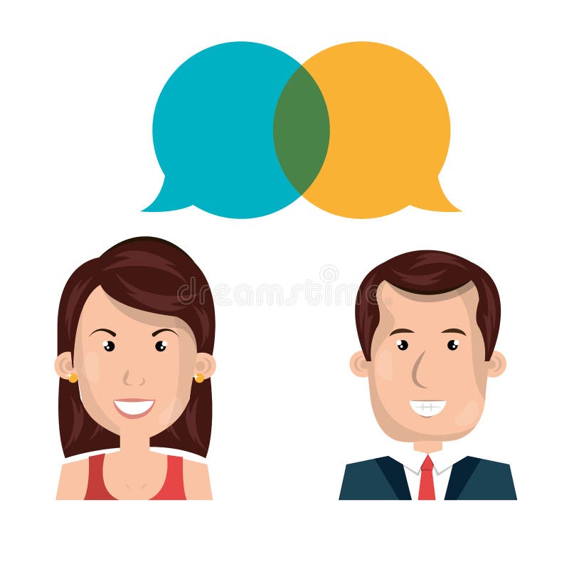 People talking design stock illustration. Illustration of think - 67615115