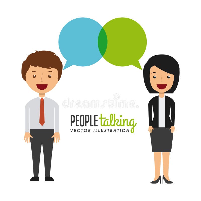 People talking stock vector. Illustration of talking - 60268953
