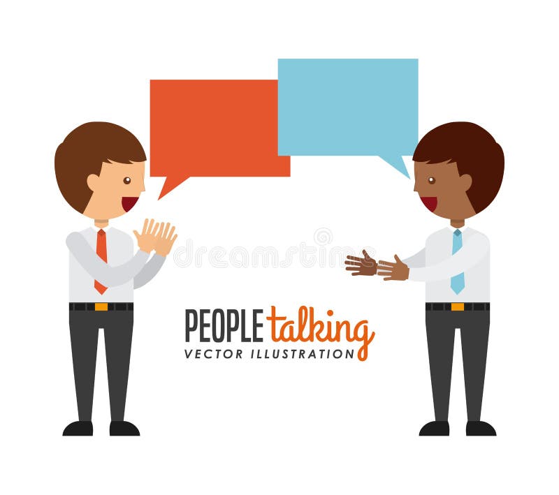 People talking stock vector. Illustration of social, people - 60268959