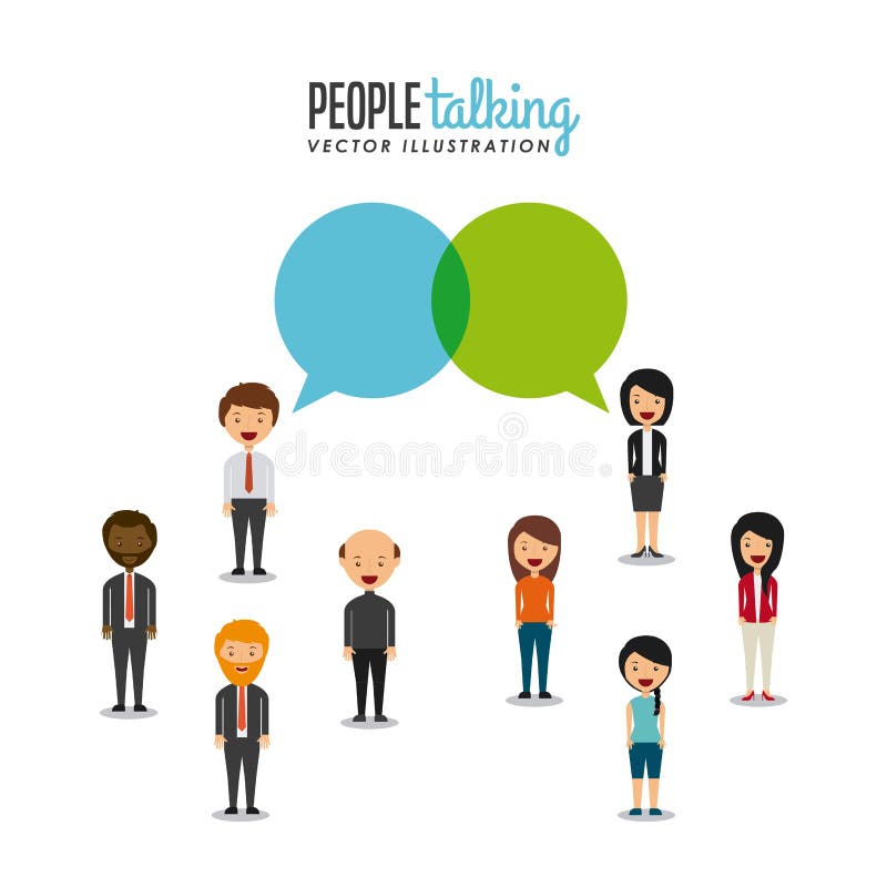 People talking stock vector. Illustration of person, background - 60268979