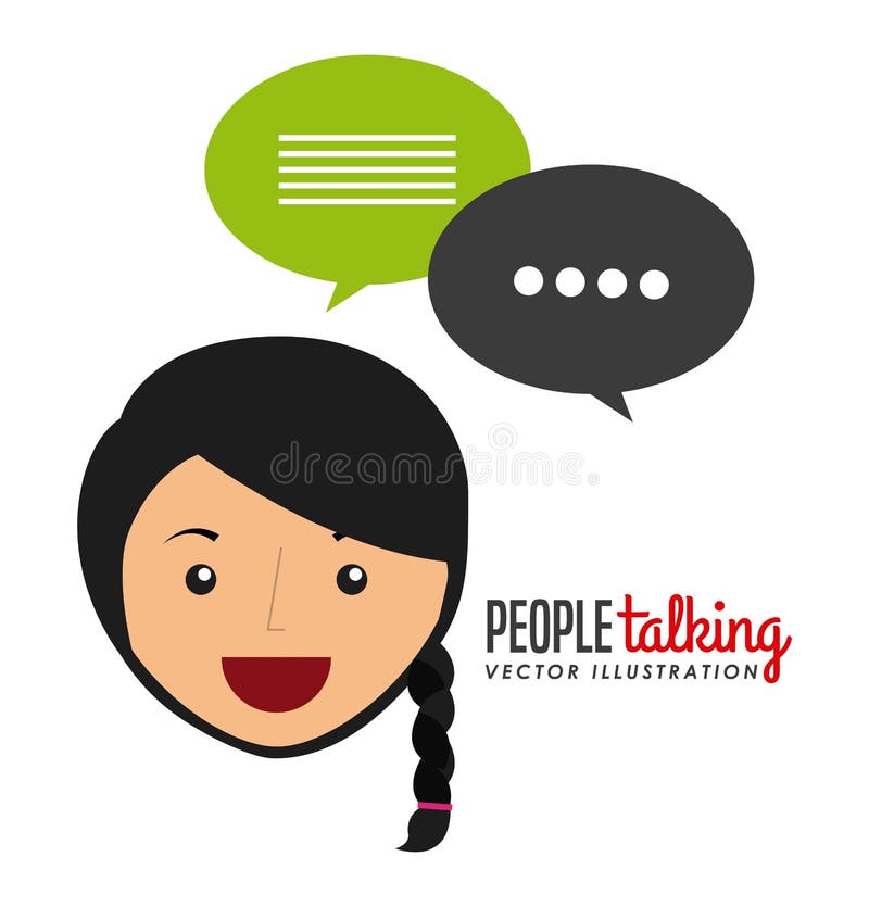 People talking stock vector. Illustration of concept - 60269089