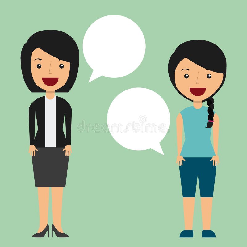People Talking Together stock vector. Illustration of conversation ...