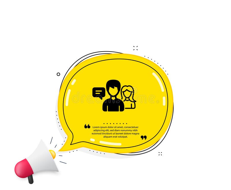 People Talking Icon. Conversation Sign. Vector Stock Vector ...