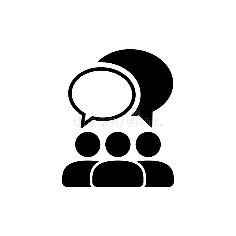 People Talking Icon. One of Set Web Icons Stock Vector - Illustration ...