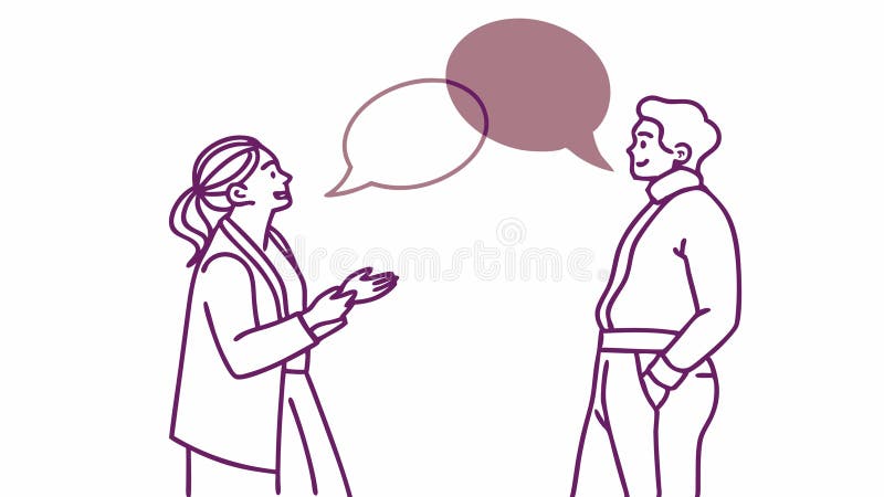 People Talking with Speech Bubbles Dialogue, Vector Design Generative ...
