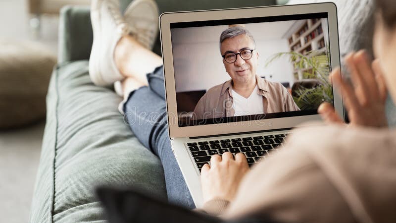 People Talking and Working on the Computer Stock Photo - Image of ...