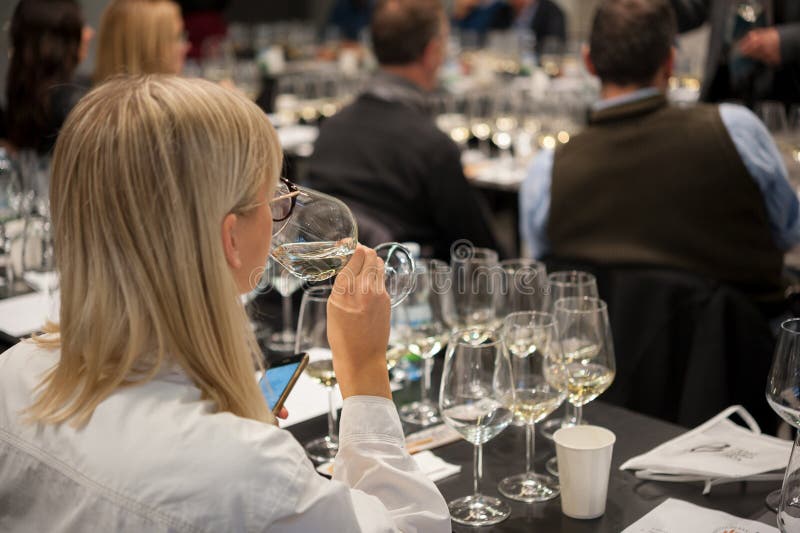 People Tasting Wines at London Wine Fair Editorial Photography - Image ...