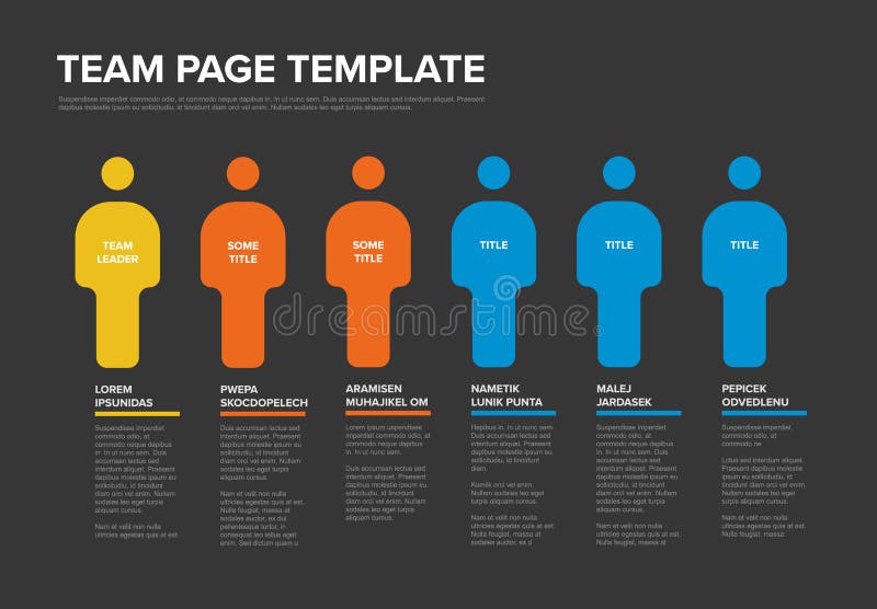 People Team Infographic Template Stock Vector - Illustration of ...