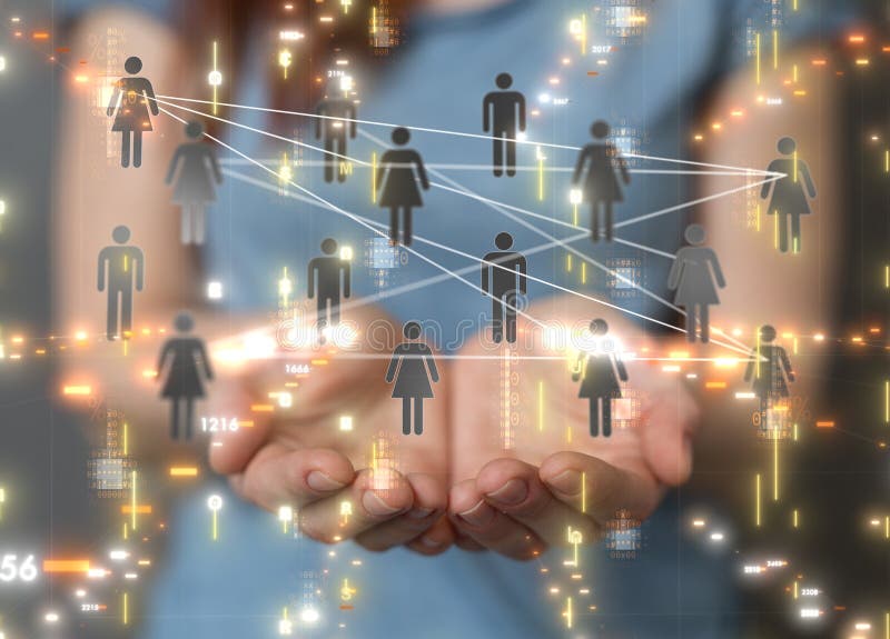 A People Team Social Network Group Stock Photo - Image of idea, future ...