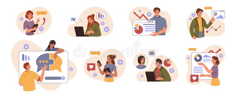 People Team Work. Business Presentation. Study Report. Research and ...