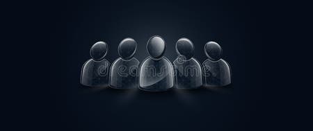 People, Teamwork, Group, 3d Icon. Wireframe and Low Polygon Design ...