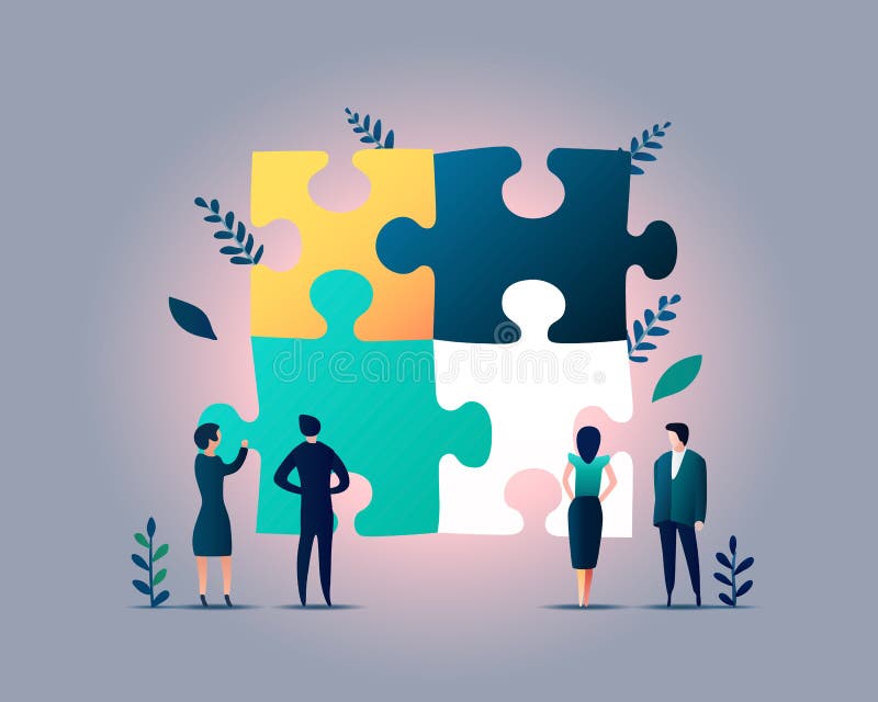 People Teamwork Group, Start Up Idea, Social Work Strategy. Vector ...